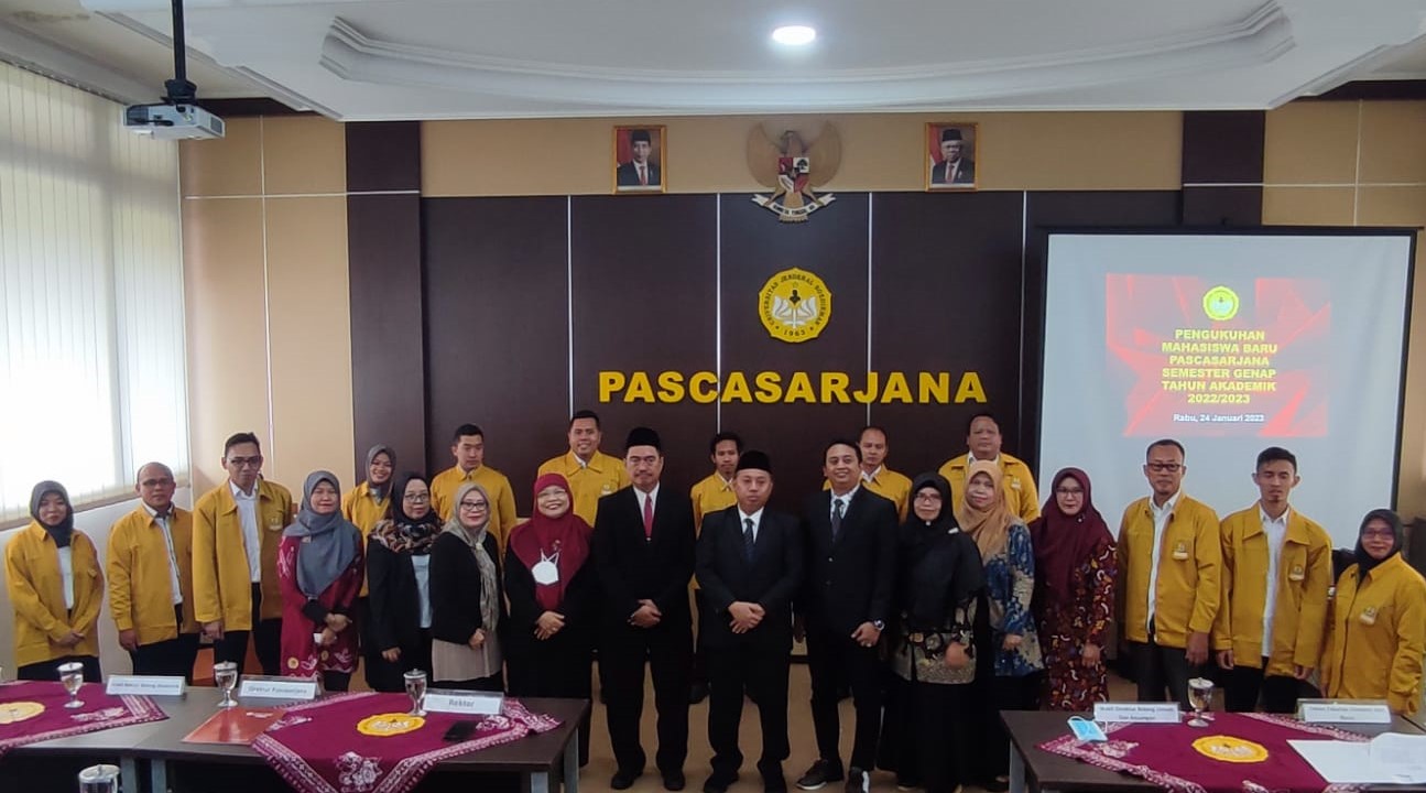 Pengukuhan Penerimaan Mahasiswa Baru Semester Genap TA 2022/2023 – Pasca Sarjana Universitas ...